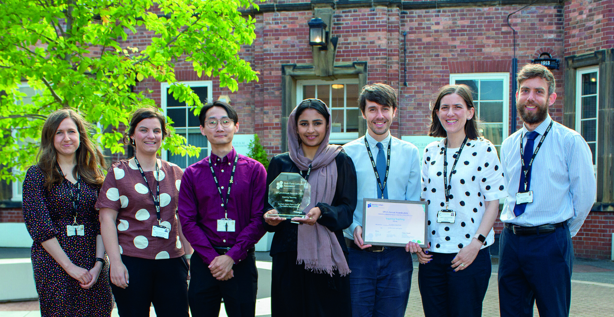 Winners of the Inspiring Teaching Award for the Maths Department, June ...